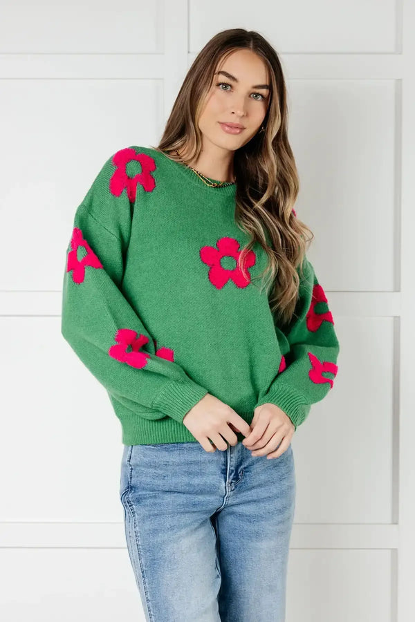 Follow Your Heart Drop Shoulder Sweater - Cozy & Stylish – Whatever You ...